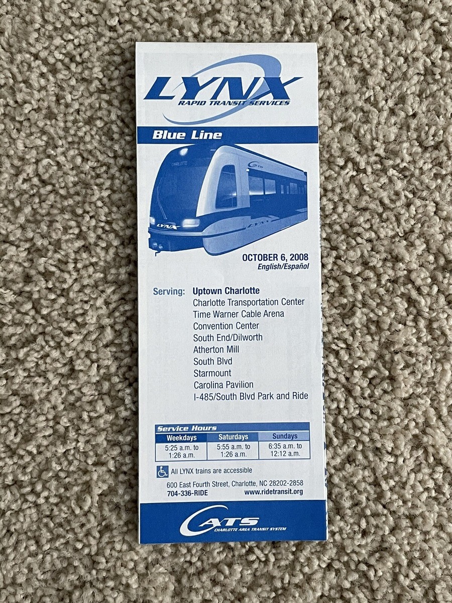 Cats Charlotte Light Rail Map
