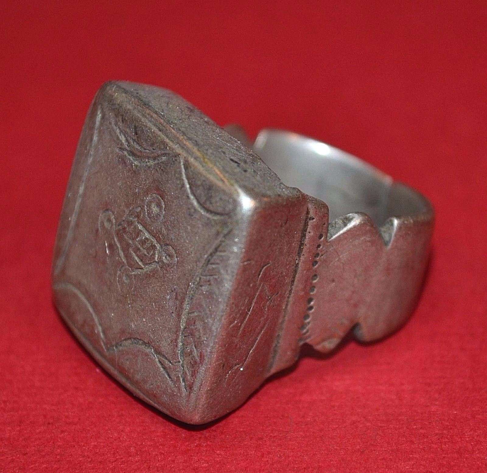 Large Antique African Tuareg Ethnic Coin Silver Ring Niger, Africa ...