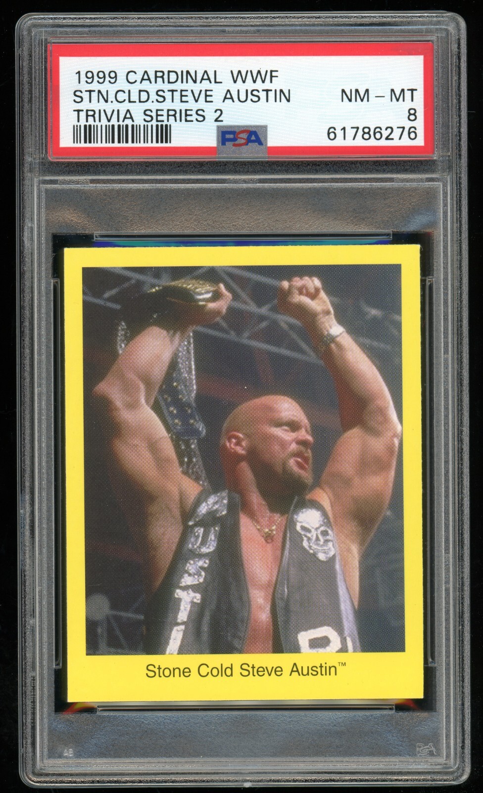 Stone Cold Steve Austin 1999 Cardinal WWF PSA 8 Trivia Card | eBay