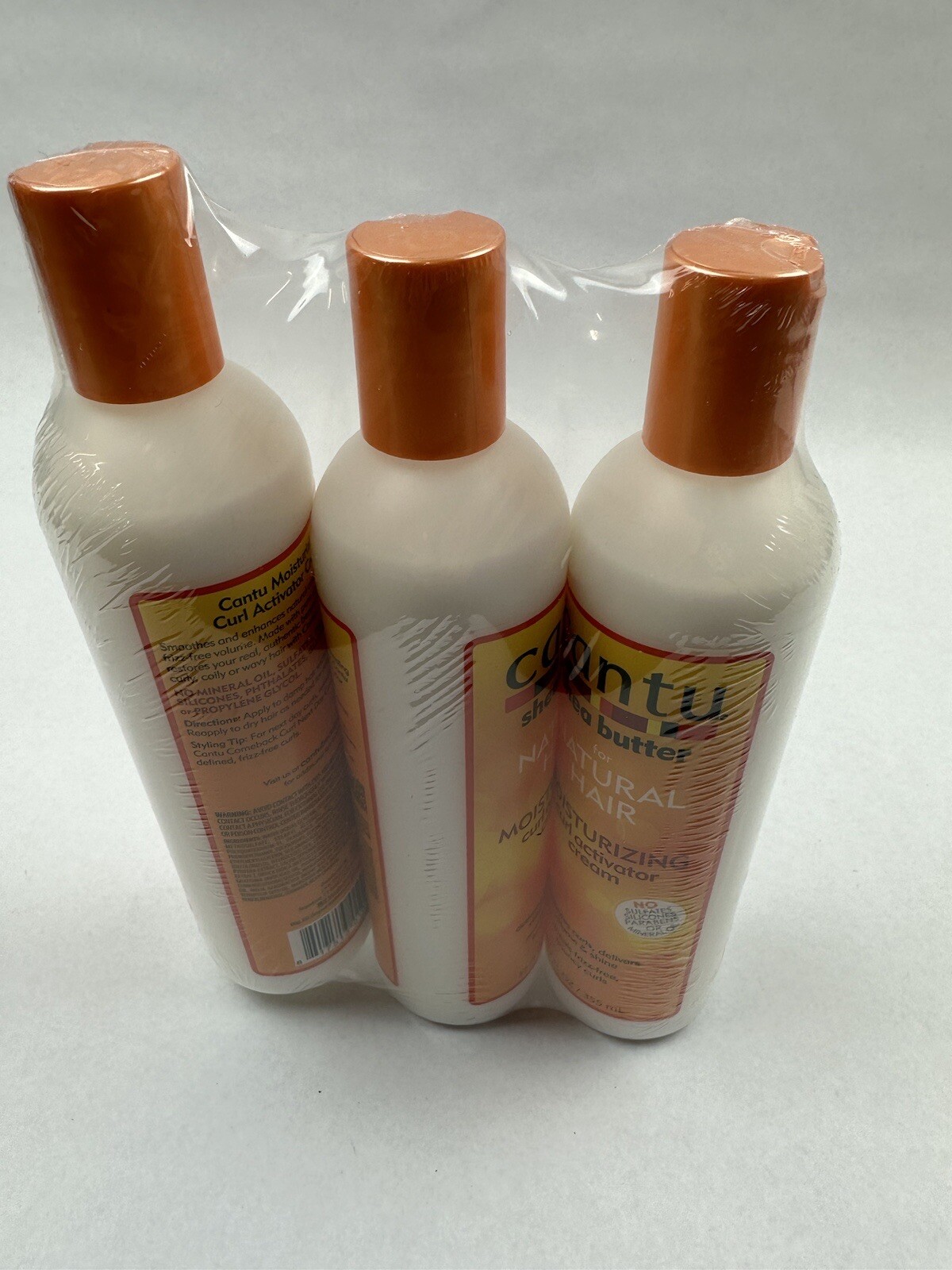 Lot of 3 - Cantu Natural Hair Moisturizing Curl Activator Cream - 12 fl ...