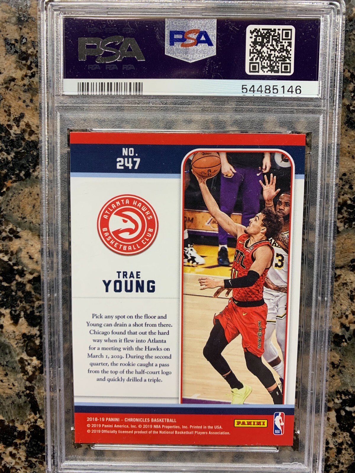 2018 PANINI CHRONICLES TRAE YOUNG ROOKIE CARD PSA 9 MINT | eBay