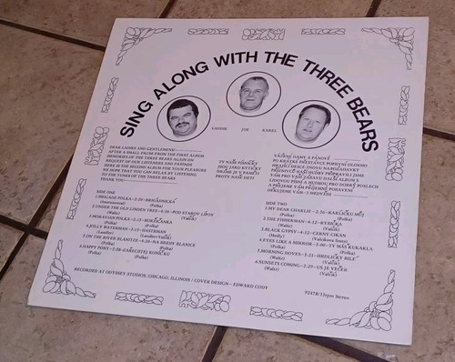 SING ALONG WITH THE THREE BEARS CHICAGO ILLINOIS POLKA MUSIC SELF ...