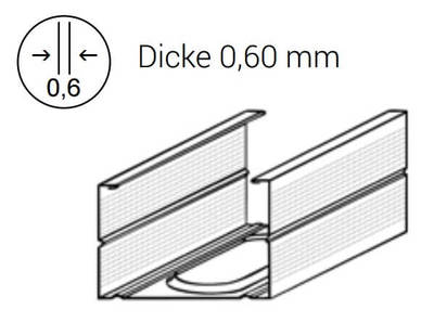 CW-Profil 50 mm 3 m lang Trockenbauprofile Ständerwerk Trockenbau | eBay.de