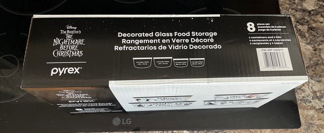 PYREX Disney the Nightmare Before Christmas Glass Bowls Set - 8 Piece ...