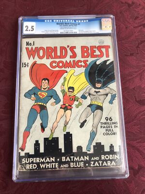 World's Best Comics #1 CGC 2.5 - 1941 | eBay