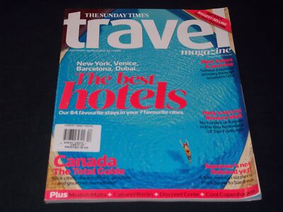 2017 OCTOBER THE SUNDAY TIMES TRAVEL MAGAZINE - BEST HOTELS FRONT COVER ...
