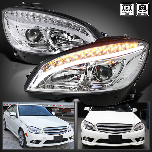 Fits 2008-2011 Mercedes-Benz W204 C300 C350 C-Class LED Signal Strip ...