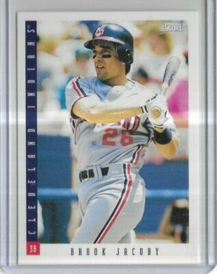 1993 Score #567 Brook Jacoby Cleveland Indians | eBay