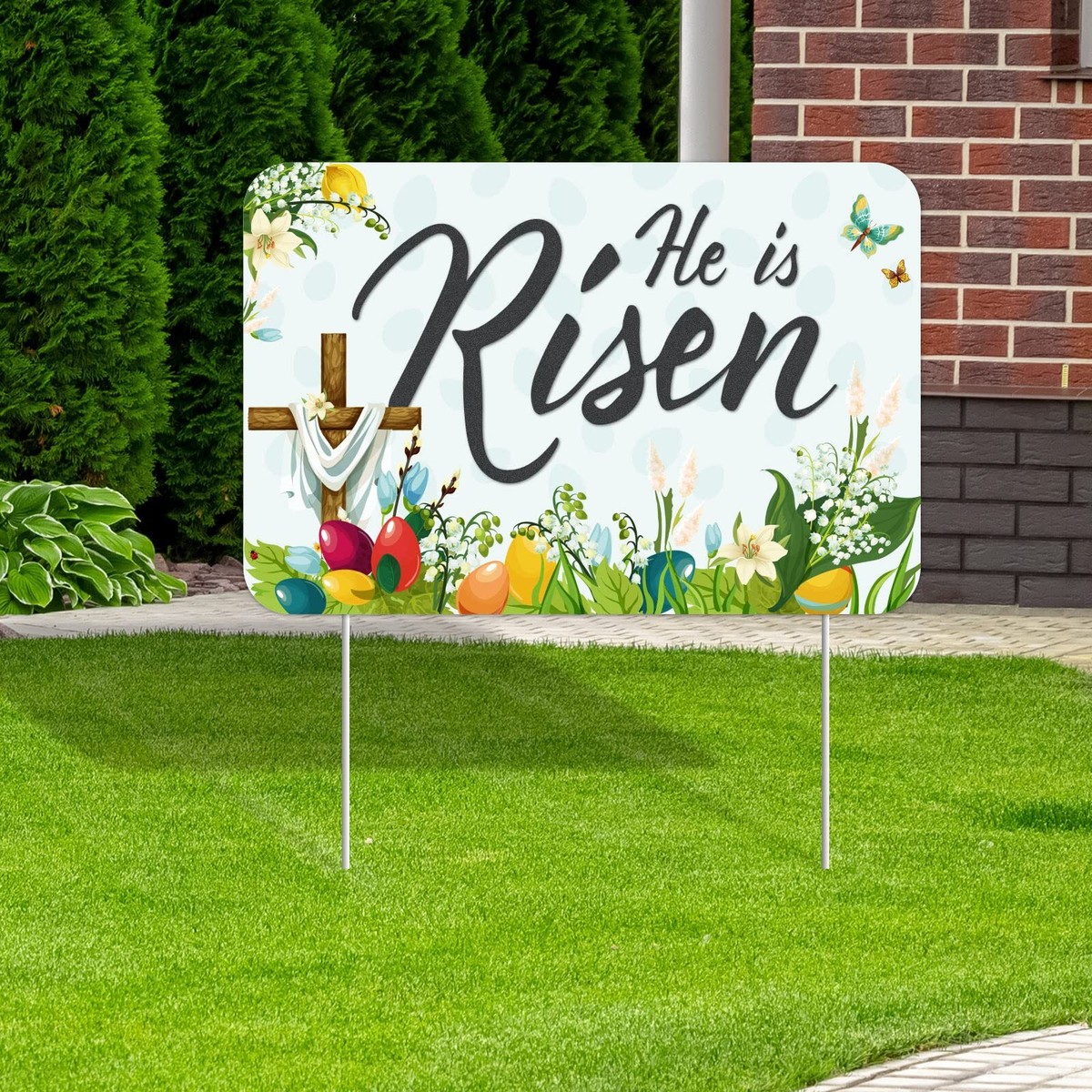 Religious Garden Signs Big Dot Of Happiness Religious Easter Outdoor