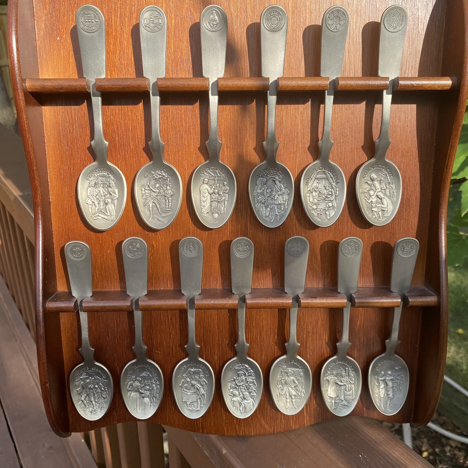 RARE SET Complete 13 Piece American Revolutionary War Heroes Pewter ...