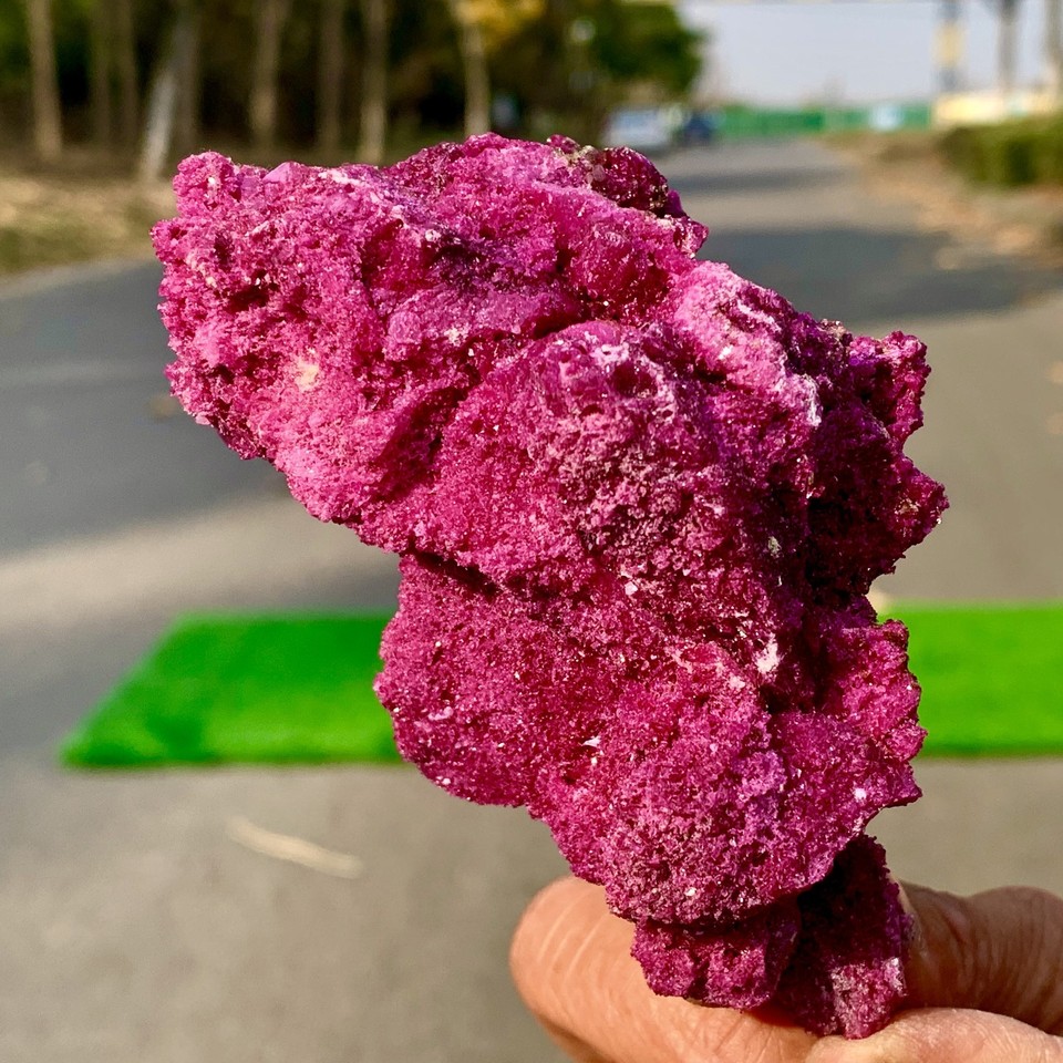 225G Natural Rough Red Corundum Phlogo Pit Mineral Spirits Ruby Raw ...