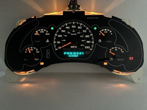99-04 S10 Speedometer Instrument Gauge Cluster NO FRONT COVER | eBay