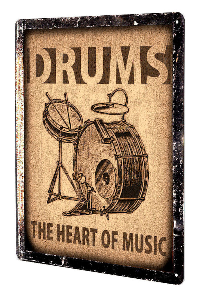 BIRTHDAY GIFT for BOYFRIEND Drummer Drum Kit Sign Kick Snare Toms Stick ...