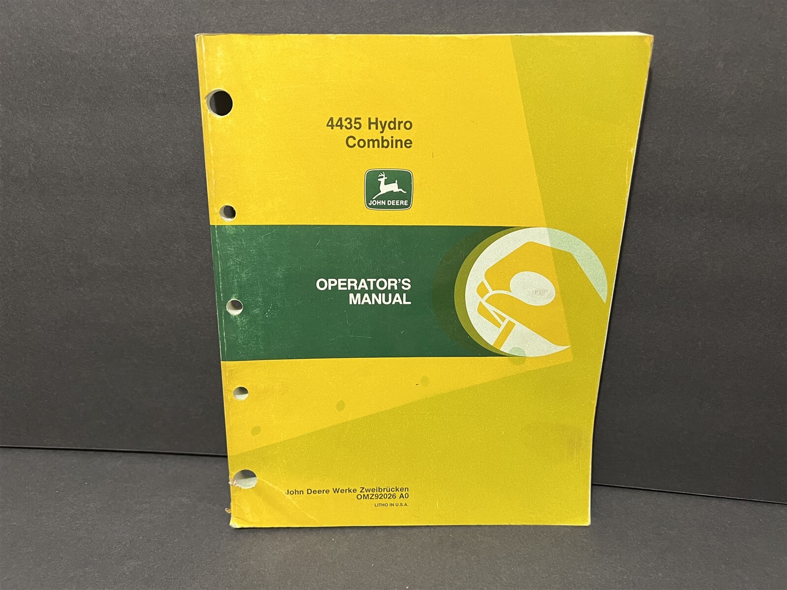 JOHN DEERE 4435 HYDRO COMBINE OPERATOR'S MANUAL OMZ92026 A0 | eBay