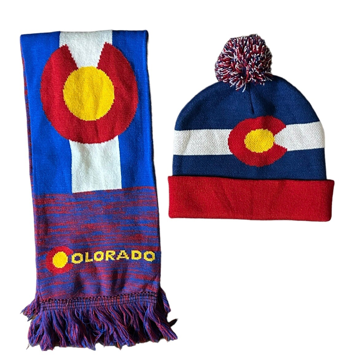 Colorado Scarf And Beanie Stocking Cap Forever Collectibles Excellent ...