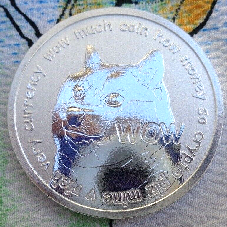 1 oz. Dogecoin - To The Moon - BitPay BU silver rounds .999 fine silver ...