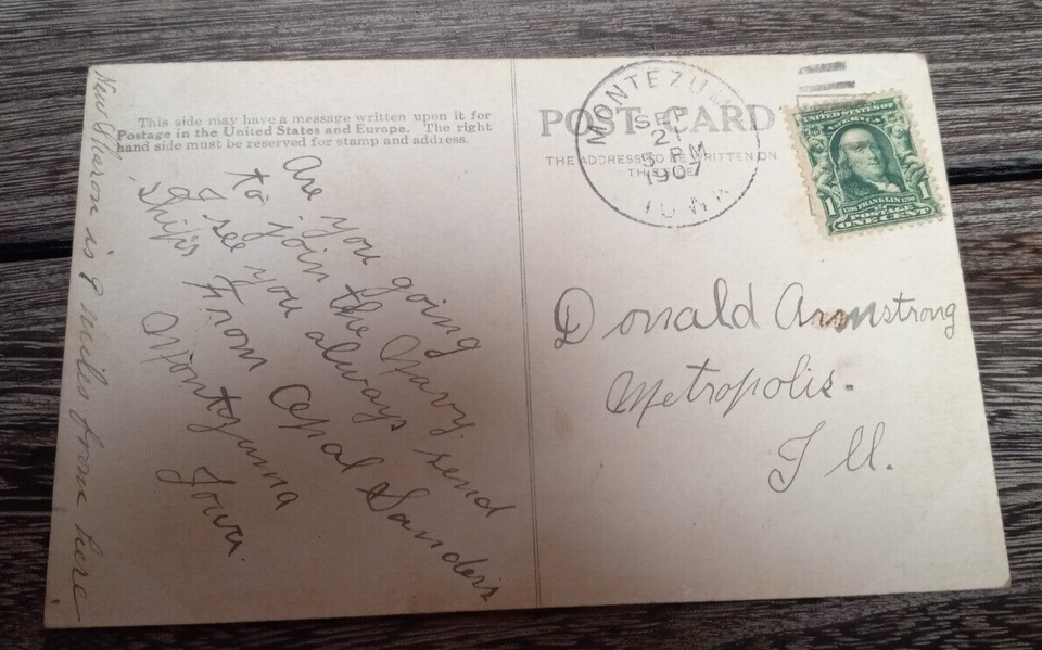 Street Scene New Sharon Iowa RPPC Postcard 1907 | eBay