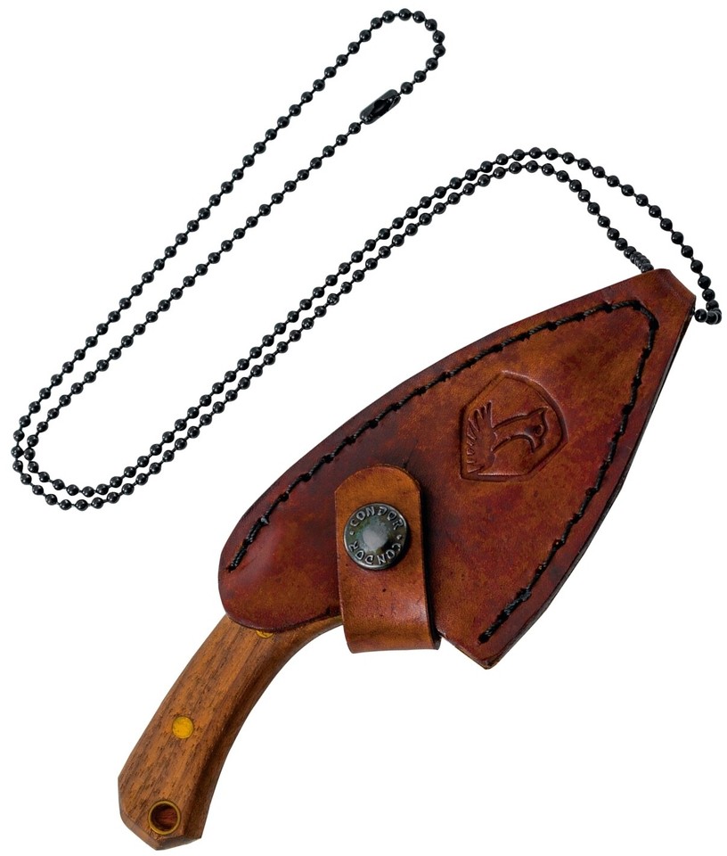 Condor Pangui Fixed Blade Neck Knife 3.27" 60708 1095 Carbon CTK802-3 ...