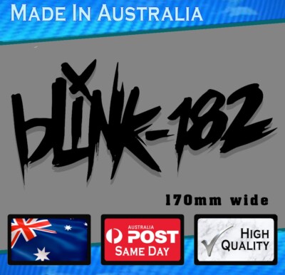 blink 182 style black band Sticker car laptop pop punk rock window ...
