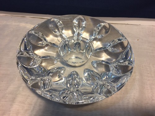MILLER ROGASKA Crystal 6" Tealight Votive Candle Holder "EQUINOX" REED ...