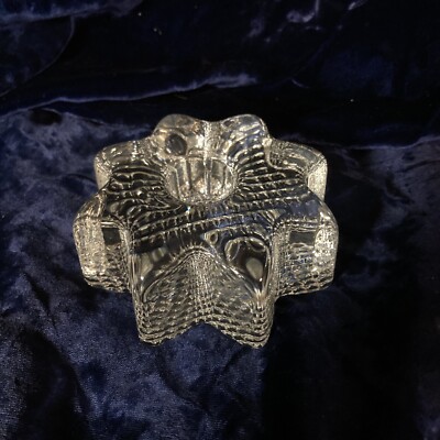 Crystal 8-Point Star Shaped Candlestick Candle Holder | eBay