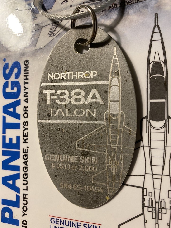 PLANETAGS NORTHROP T-38A TALON SN 65-10454 PATINA TAG RARE !!! | eBay