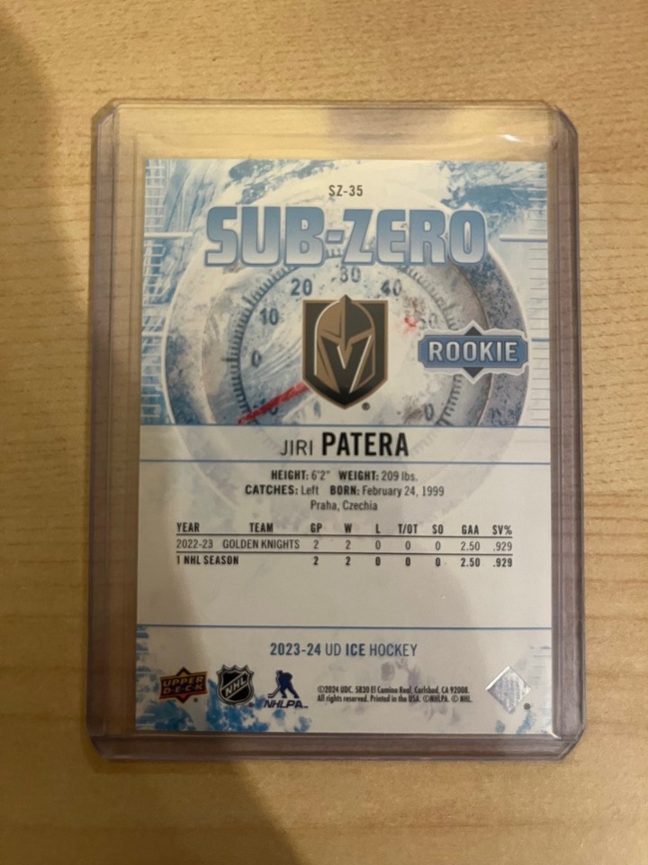 023-24 Upper Deck Ice Hockey Sub Zero U Pick SZ-1 -SZ-70 | eBay