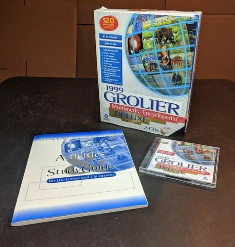 Vintage 1999 Grolier Multimedia Encyclopedia Deluxe Edition for Windows ...