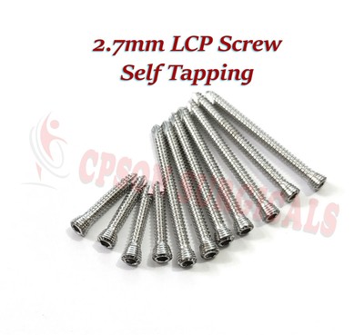 Orthopedic 2.7 mm LCP Locking Screws Self Tapping different Lengths 150 ...