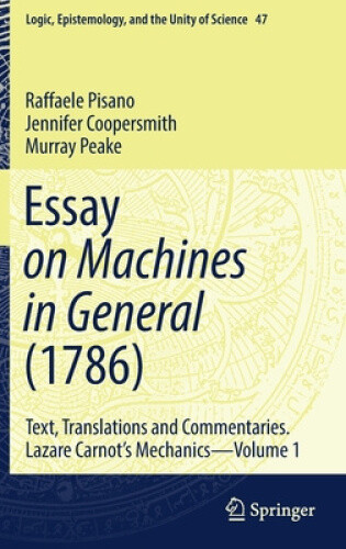 Essay on Machines in General (1786): Text, Translations and ...