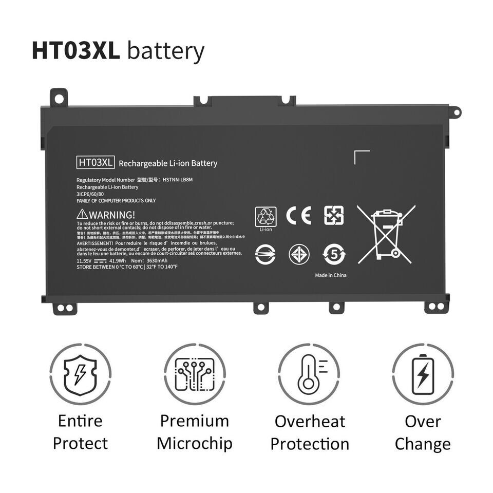 BATTERY FOR HP Pavilion 15-DA 15-DA0066CL 15-DA0002DX 15-DA0079NR 15 ...