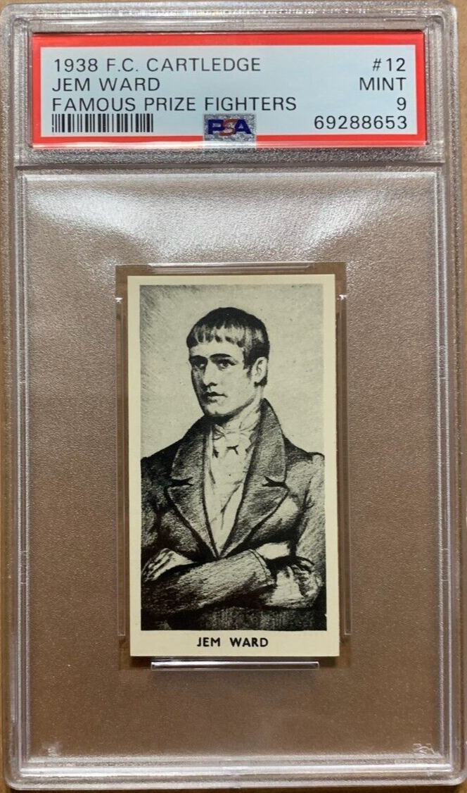 1938 Cartledge Boxing #12 Jem Ward PSA 9 Perfectly Centered Low Pop 1 ...
