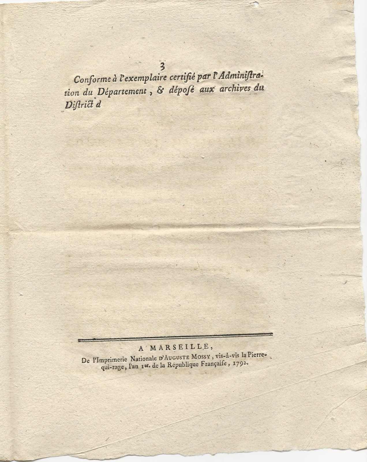 FRENCH REPUBLIC DECREE JANUARY 2, 1792 EMBEZZLEMENT of GOODS | eBay
