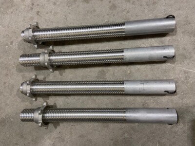 4 x Alloy Tower Adjustable Leg, Fits Most Scaffolds Youngman, Boss ...