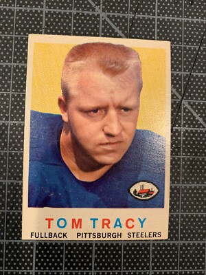 1959 TOPPS #176 TOM TRACY PITTSBURGH STEELERS ROOKIE NM FOOTBALL CARD ...