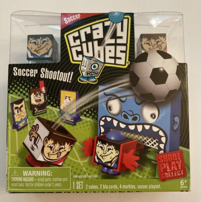 Spin Master Crazy Cubes Set Shoot Play Collect Soccer Shootout New in ...
