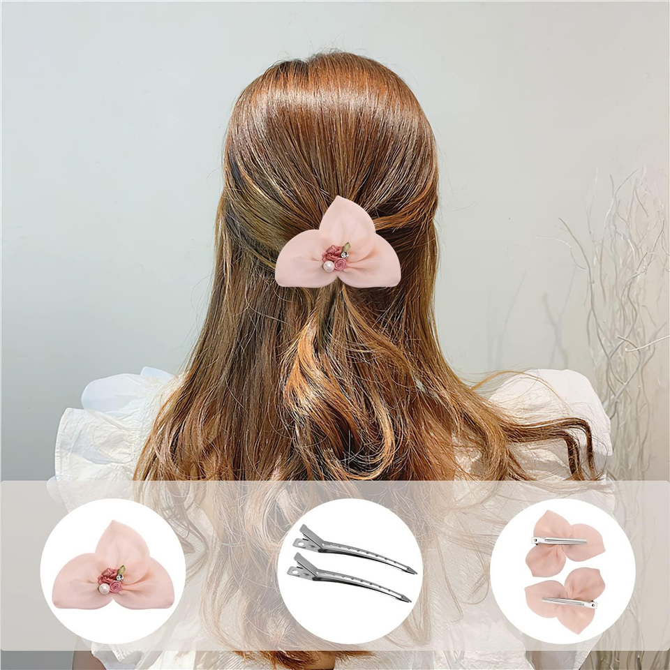 Duck Bill Hair Clips 24 PCS, Rustproof Metal Alligator Curl Clips, Pin ...