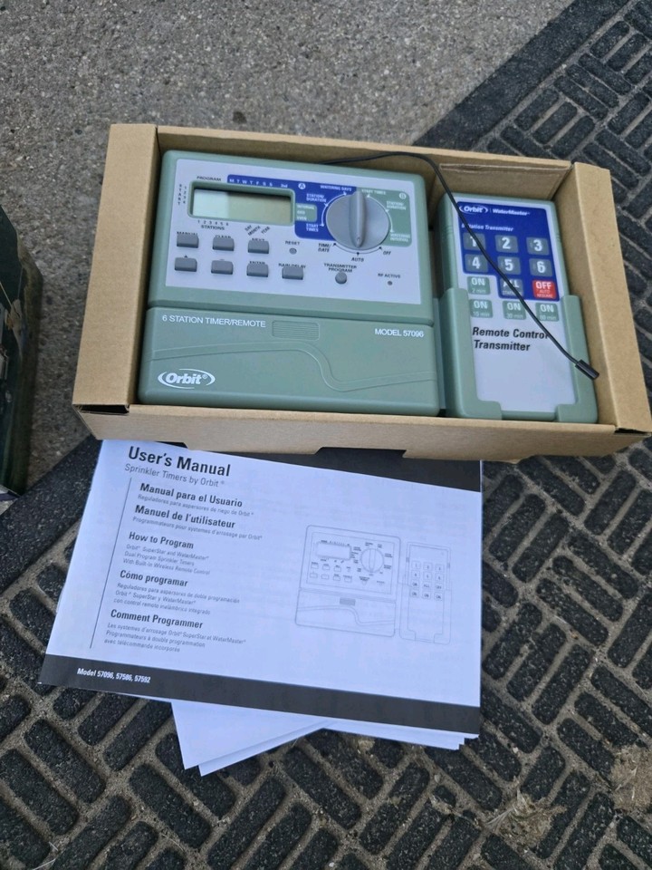 Orbit 57096 Super-6 Station Water Sprinkler Time Controller with Remote ...
