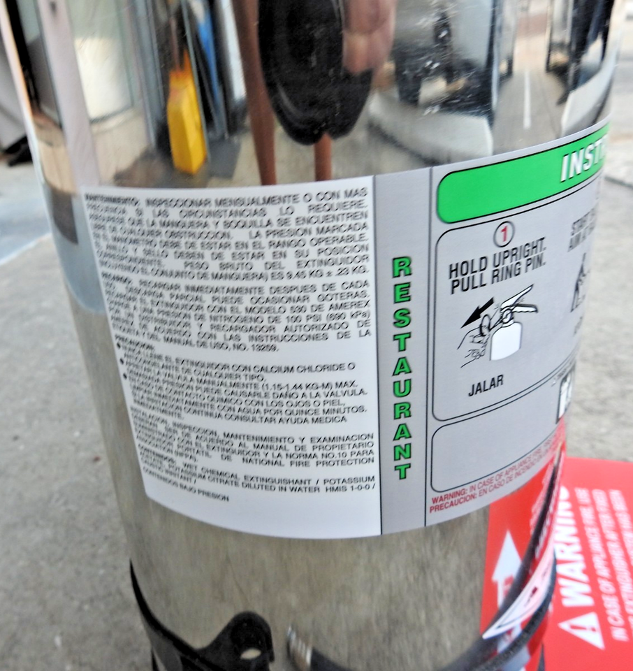 Amerex C260 6 Liter Class K Wet Chemical Fire Extinguisher FREE ...