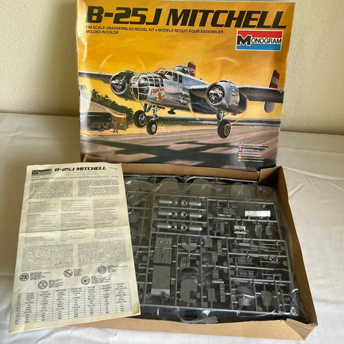 VINTAGE 1981 Monogram 1:48 Scale North American B-25J Mitchell KIT#5502~NEW | eBay