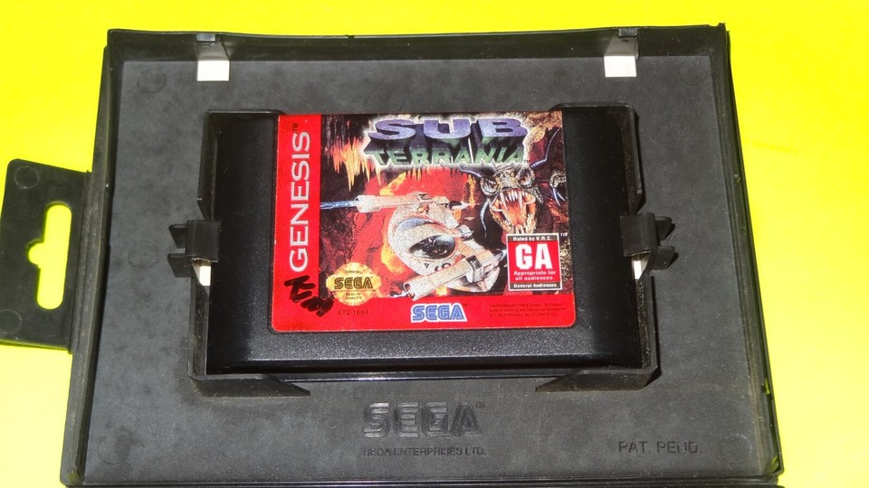 SEGA GENESIS Sub Terrania BOX & GAME, NO MANUAL Authentic Tested | eBay