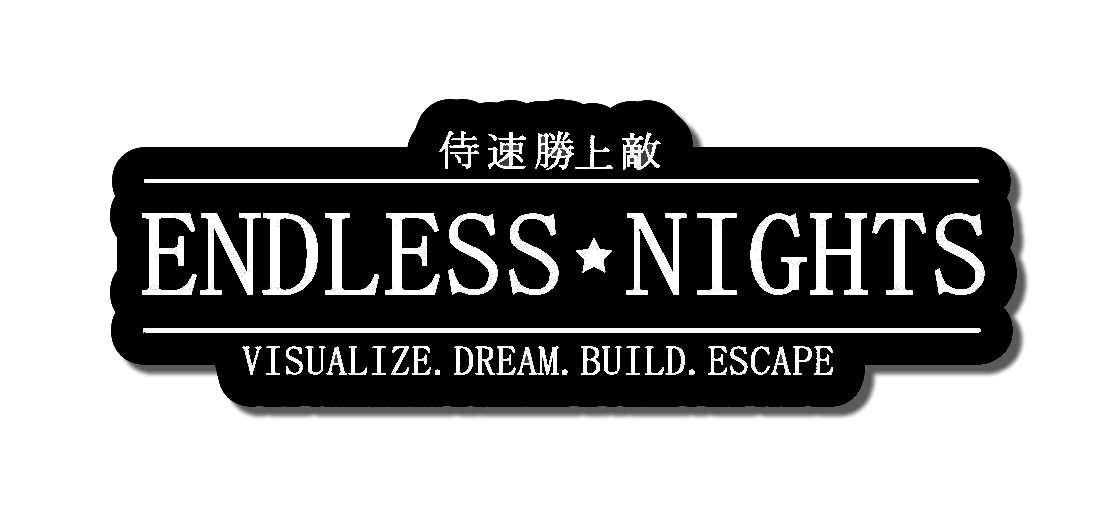 Endless Nights JDM Drift Race Drag Racing Drifting Kanji Decal Sticker ...