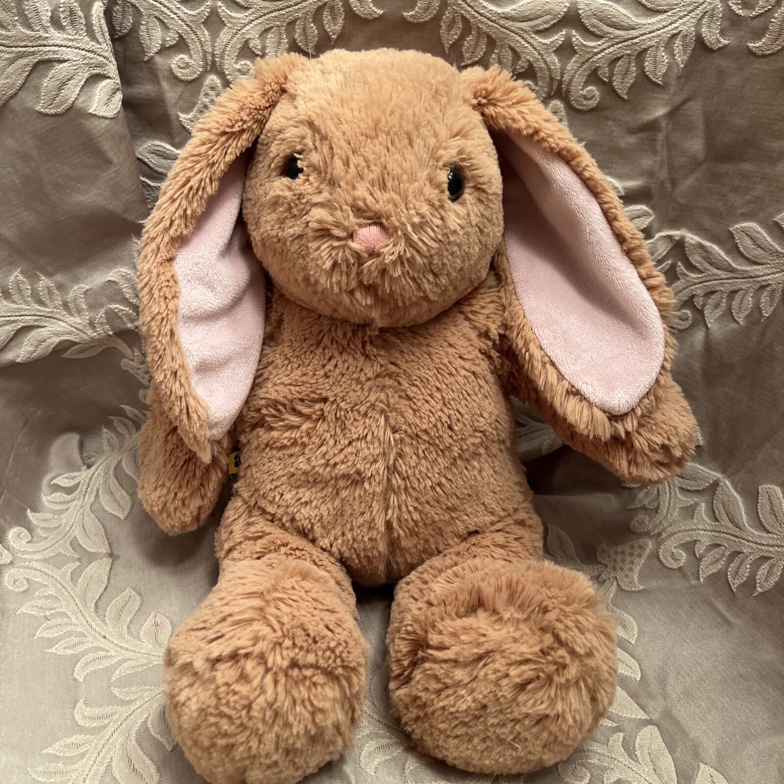 Build-A-Bear Bunny Rabbit Brown Tan Pink Easter Plush~1 Day Shipping ...