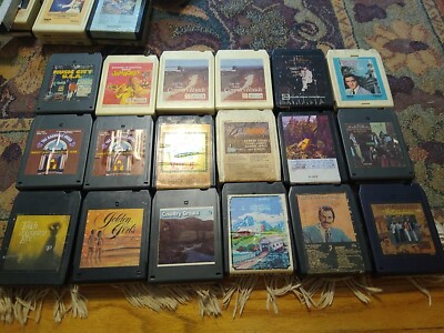 Lot Of 18 8-Track Tapes - Country, Soft Rock- Elvis Oak Ridge Boys ...
