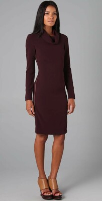 NWT Diane von Furstenberg DVF CHLORISA Dress RAISIN Sz 4 $398 | eBay