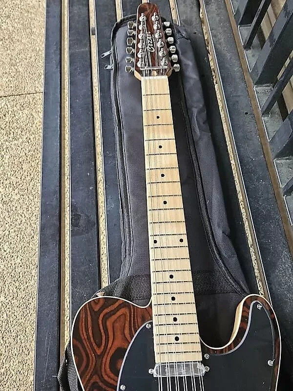 NEW 12 STRING SOLID LIGHTWEIGHT BURL MAPLE TELE MODEL ELECTRIC GUITAR ...