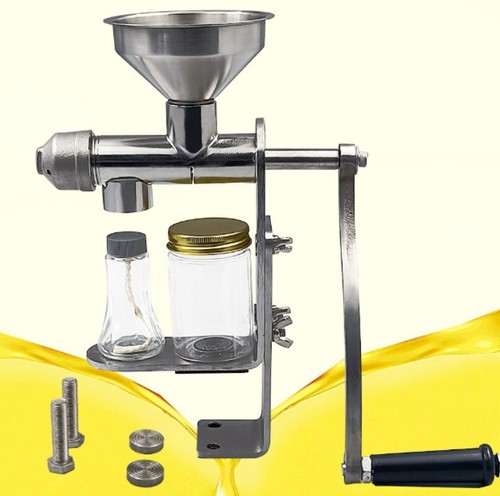 Stainless Steel Manual Oil Press Machine Household Peanut Oil Extractor ...
