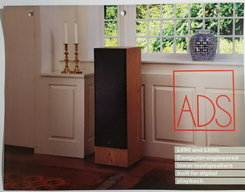 Original Vintage ADS L690 and L990 Speakers Brochure Excellent ...