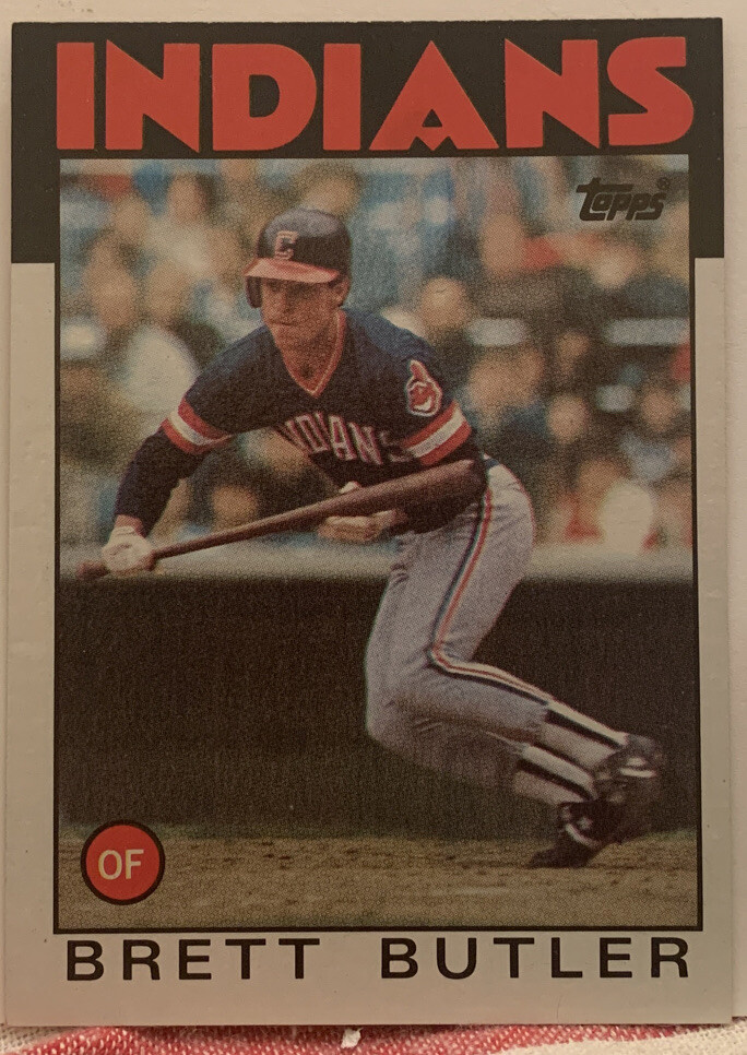 1986 Topps #149 Brett Butler-INDIANS Near Mint | eBay