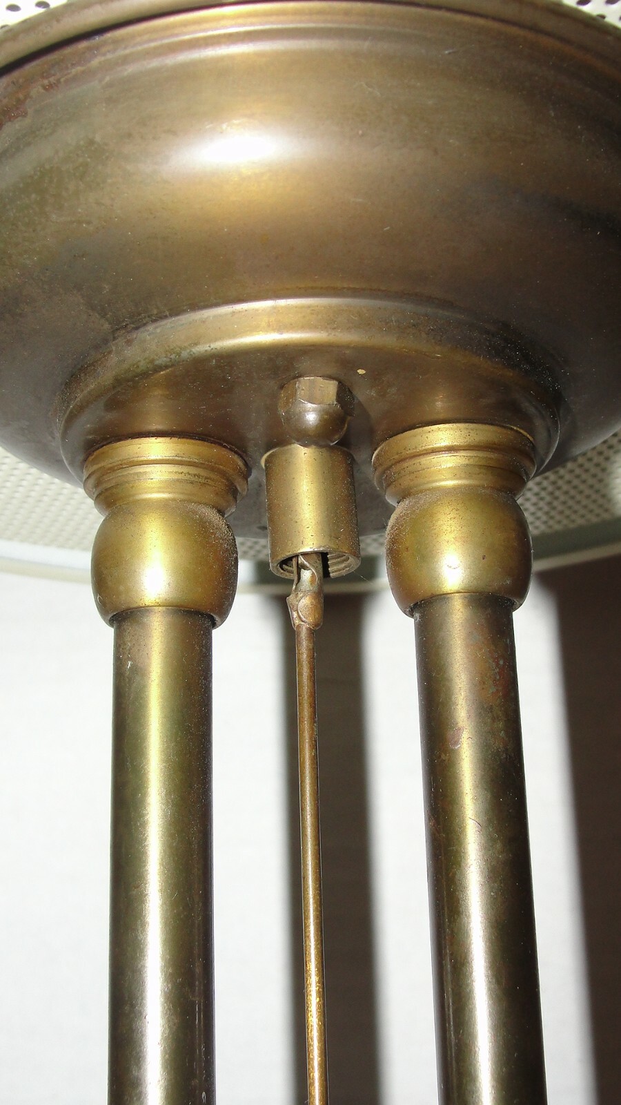 VINTAGE BRASS 3 WAY DESK / TABLE LAMP - PULL SWITCH - | eBay